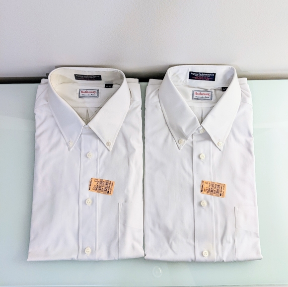 hathaway | Shirts | Vintage Hathaway Mens Oxford Dress Shirt White 0 ...